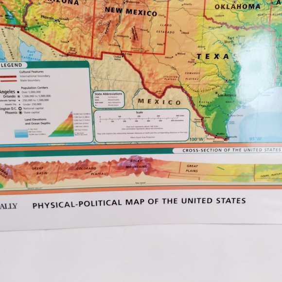 Rand Mcnally | Office | Rand Mcnally United States Physical Political ...